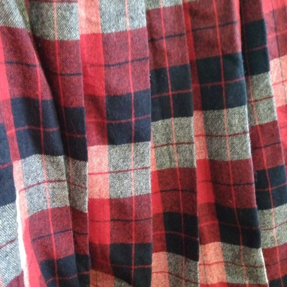 Skirts | Vintage Black And Red 5s Prep School Reversible Wool Skirt ...